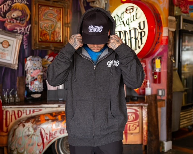 Charcoal Grey ZIP-UP – Sanchos Tacos